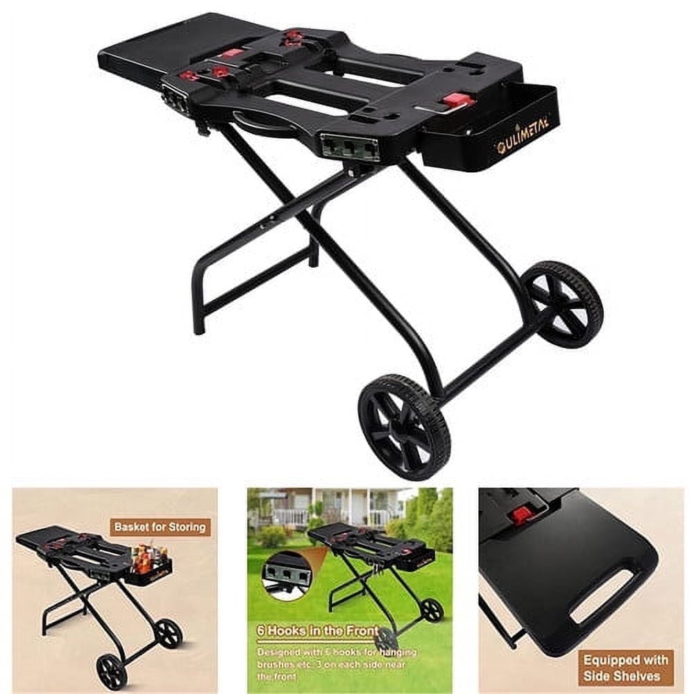 Portable Grill Cart for Weber Q1000, Q2000 Series Gas Grills and ...