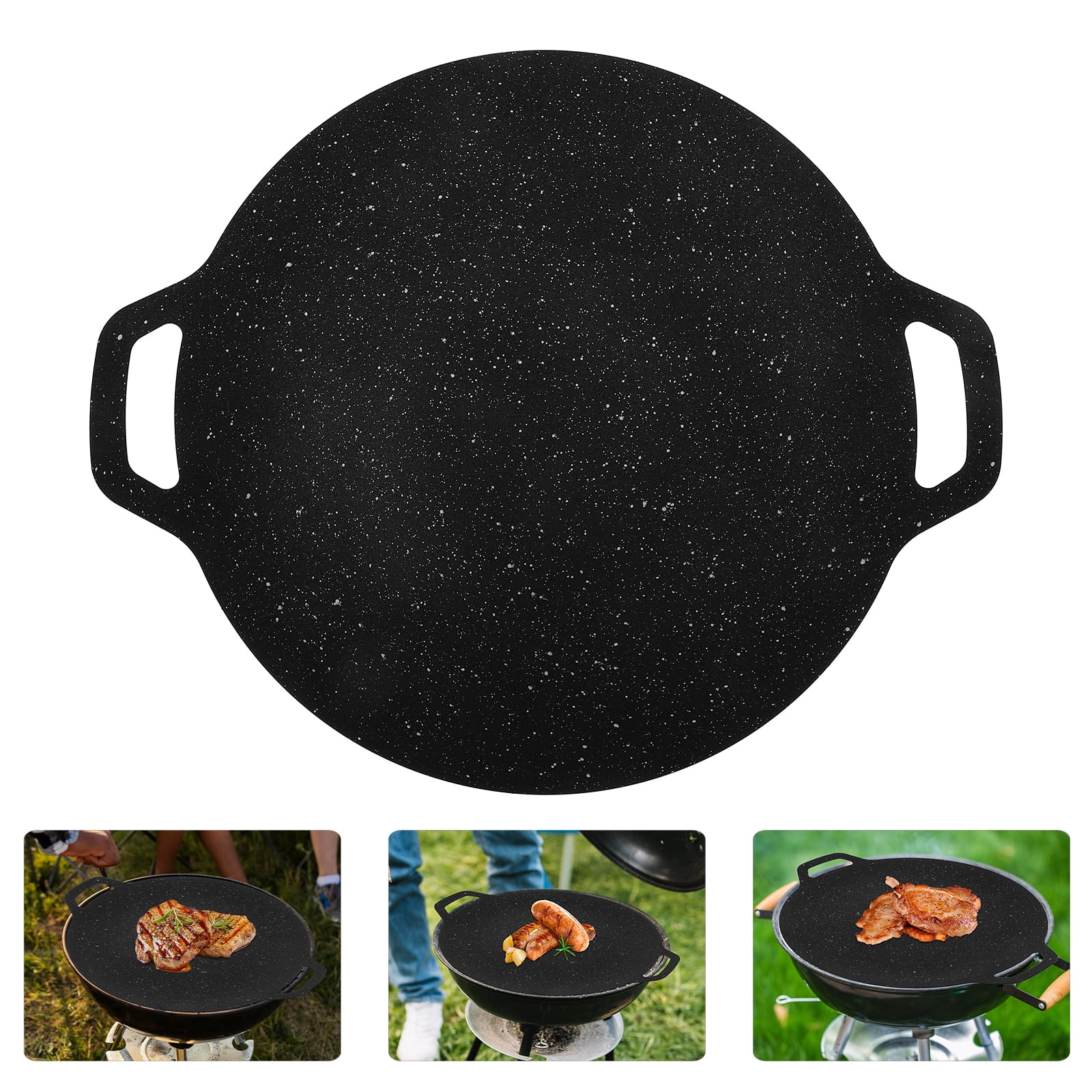 Portable Grill Pan Grill Tray with Handle Non-stick Barbecue Pan for ...