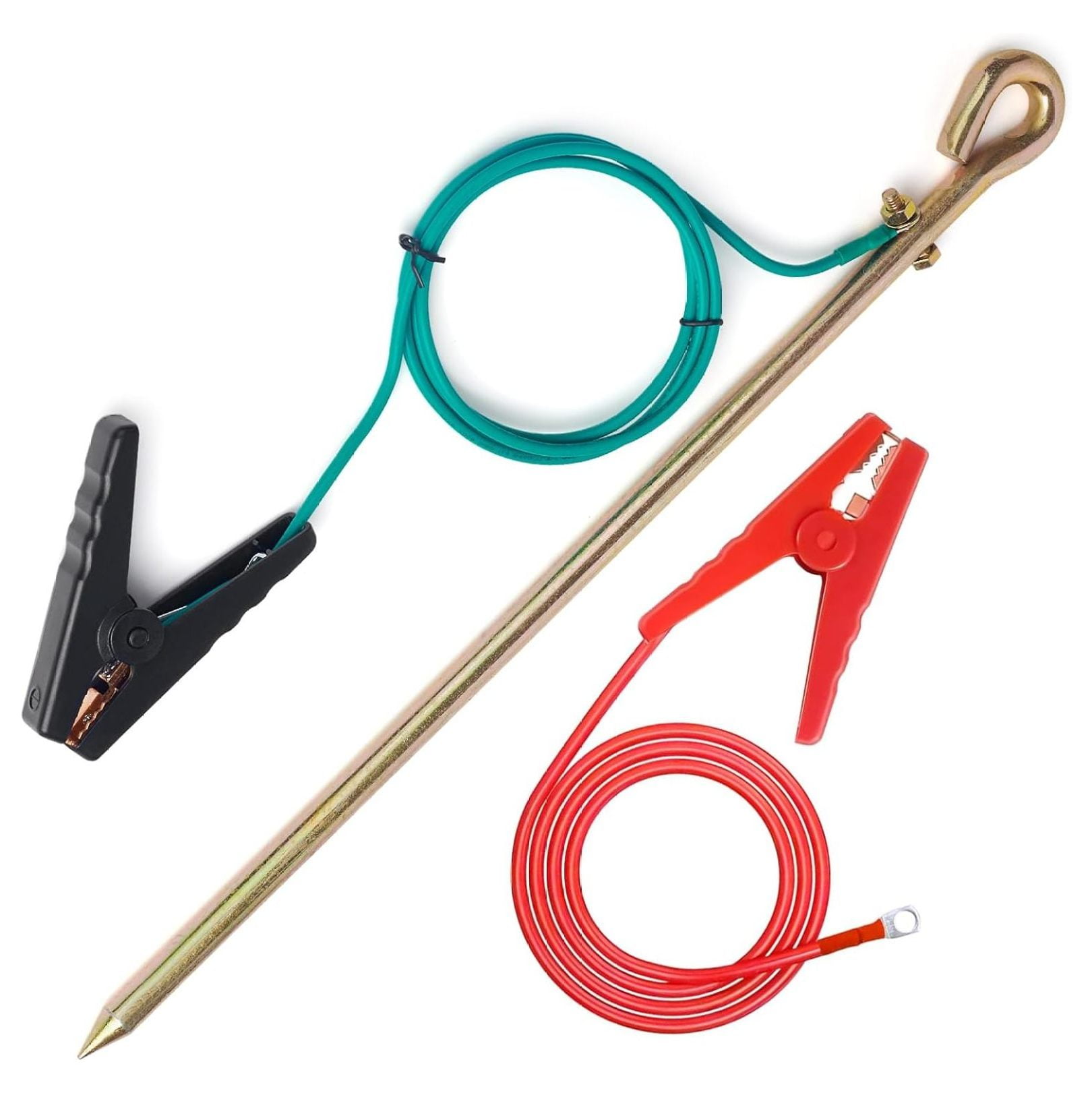 Portable Ground Rod with 4ft 12AWG UL Listed Grounding Wire with ...