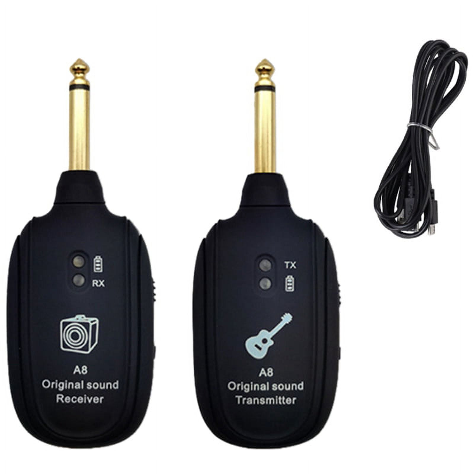 Portable Guitar Wireless Transmitter&Amp Receiver Transmission Audio ...
