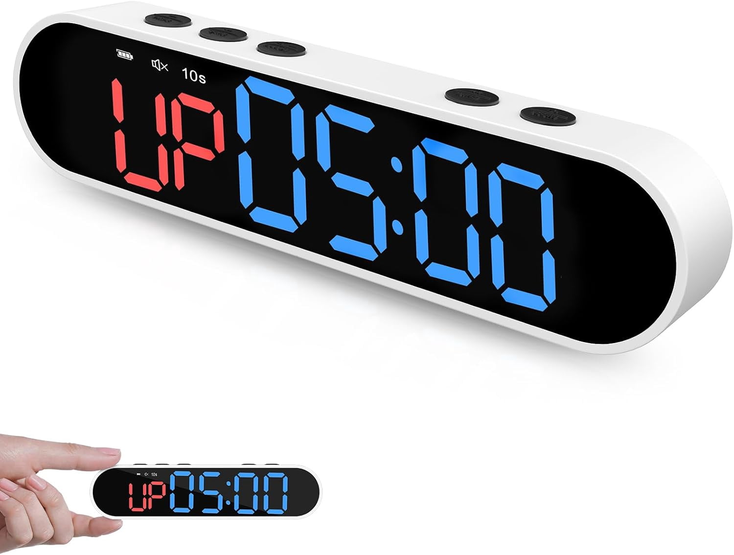 Portable Gym Timer Clock with Strong Magnet - Workout Interval Timer ...