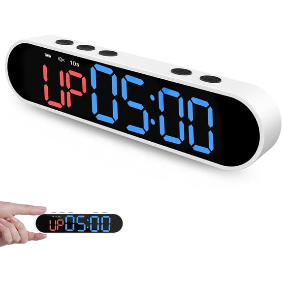 Portable Gym Timer Clock with Strong Magnet - Workout Interval Timer ...