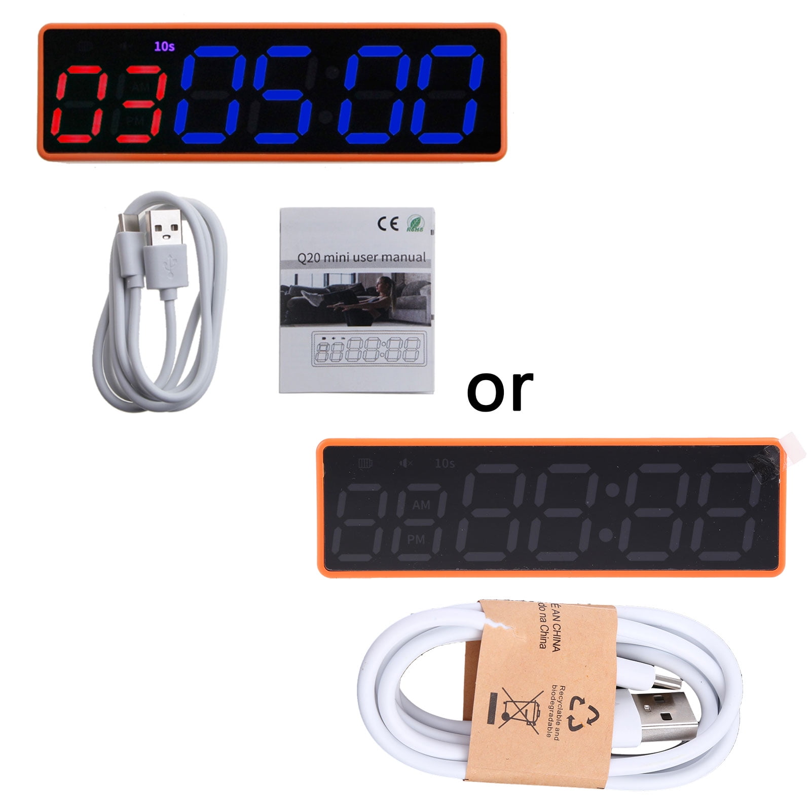Portable Gym Timer Interval Timer Workout Fitness Clock Countdown/UP ...