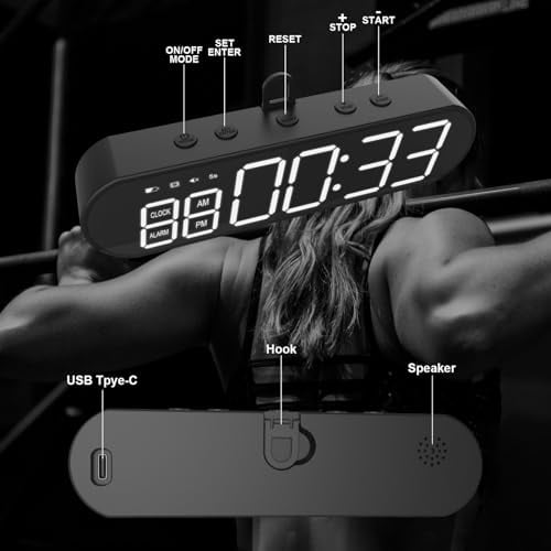 Portable Gym Timer Interval Timer For Workout With Time Rounds