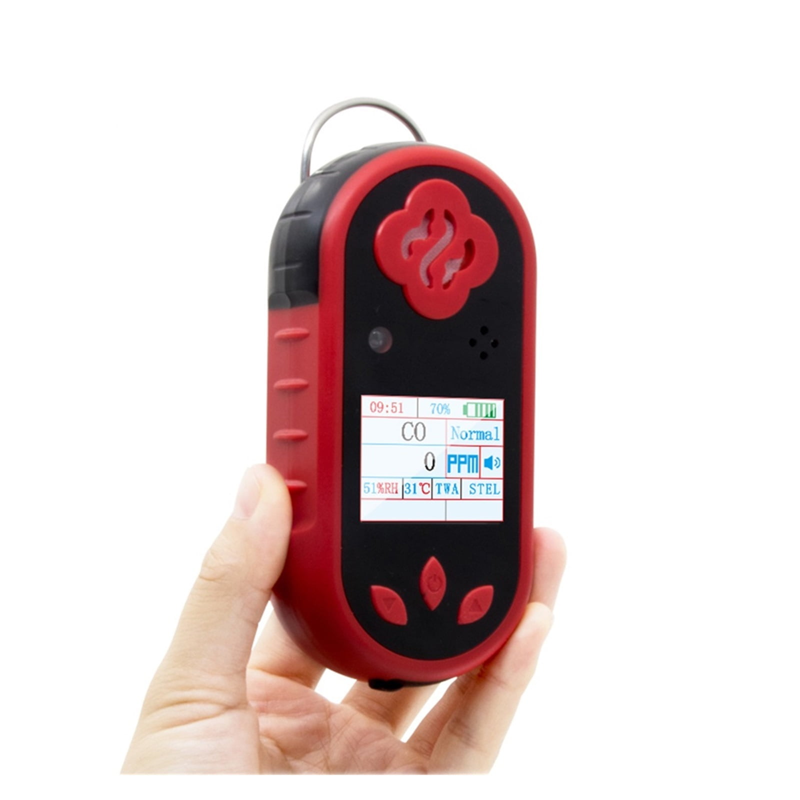 Portable H2S Hydrogen sulfide Gas Detector Four Alarm methods explosion ...