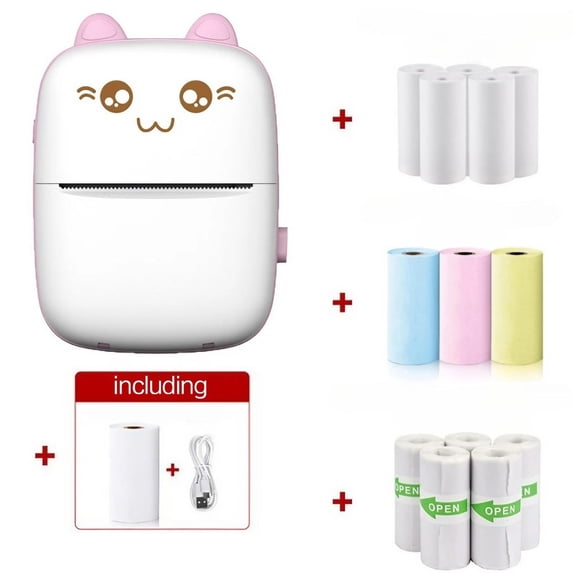 Portable HD Wireless Mini Bluetooth Thermal Printer for Labels Photos ...