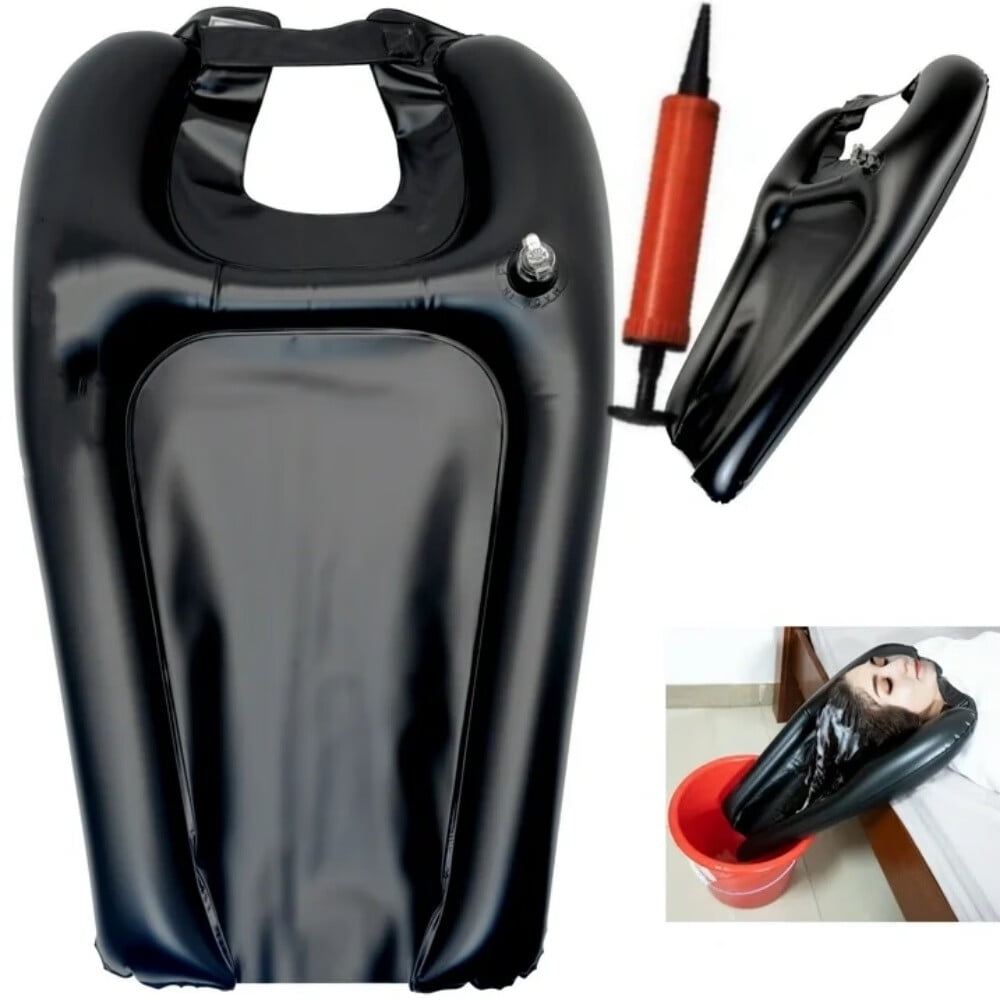 Portable Hair Washing Tray,Inflatable Shampoo Bowl for Bedside and in ...
