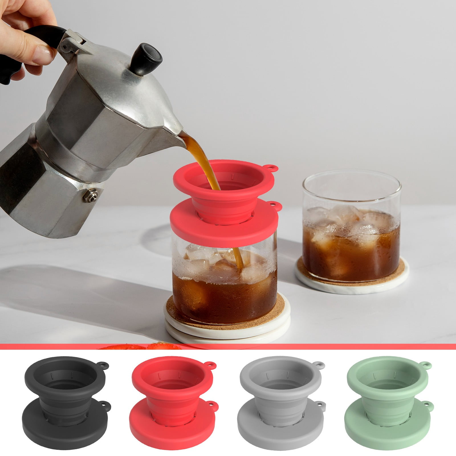 Portable Hand-Brewed Coffee Dripper Cup - Durable Reusable Filter for ...