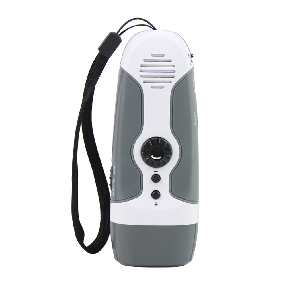 Portable Hand Crank Led Flashlight With Fm Radio Alarm Function ...