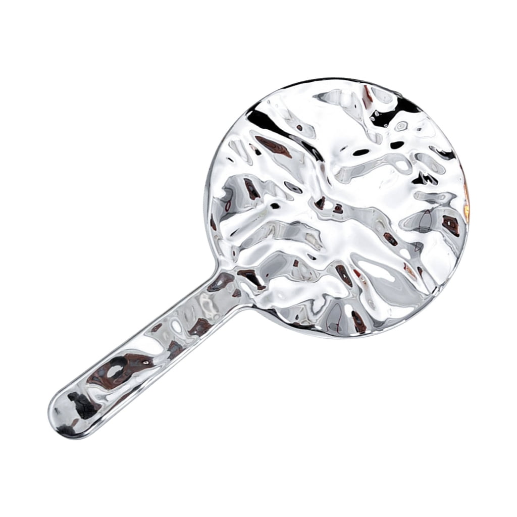 Portable Hand Mirror with Handle Handheld Makeup Mirror Travel Vanity ...
