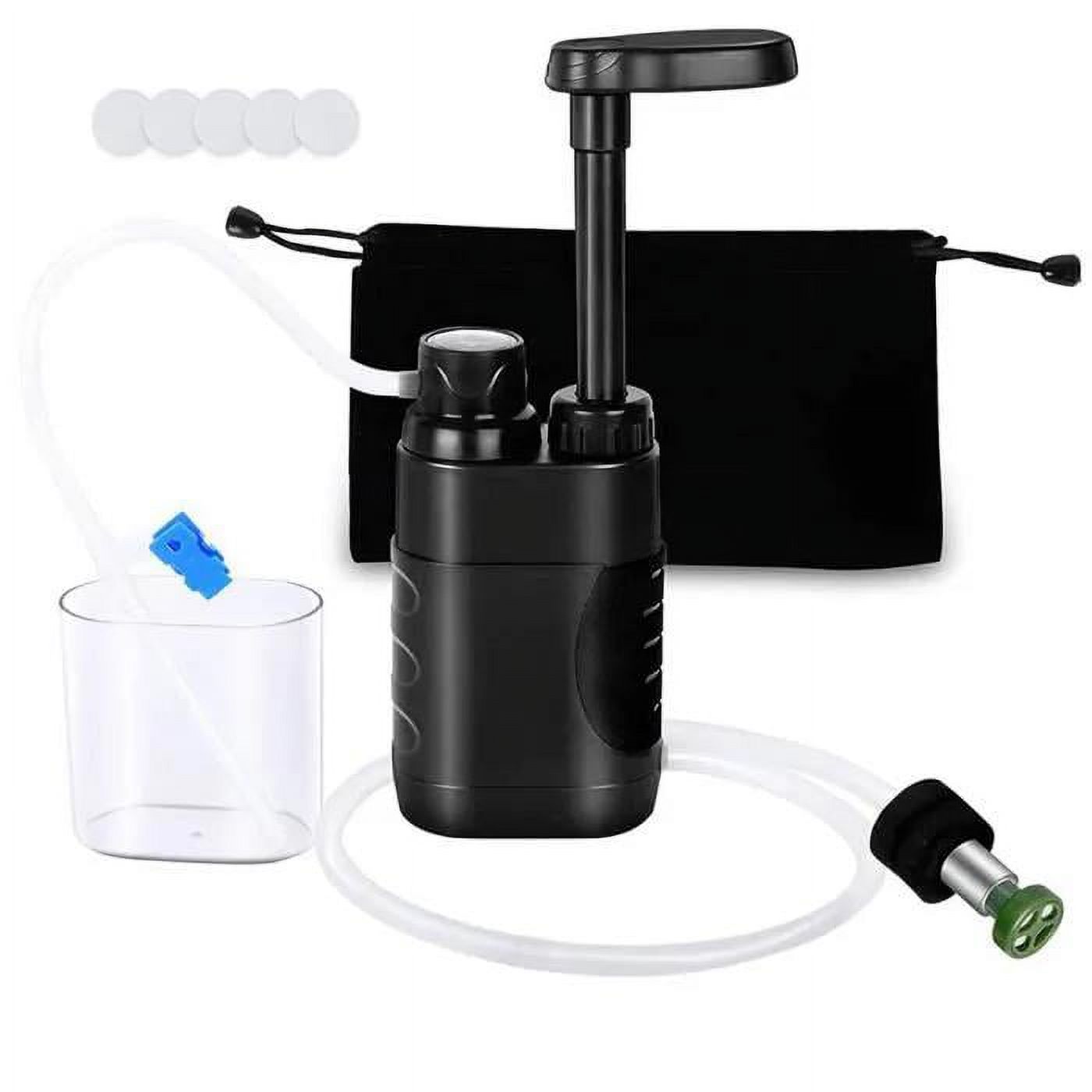 Portable Hand Pump Water Filter, Water Purifier Pump with Replaceable ...