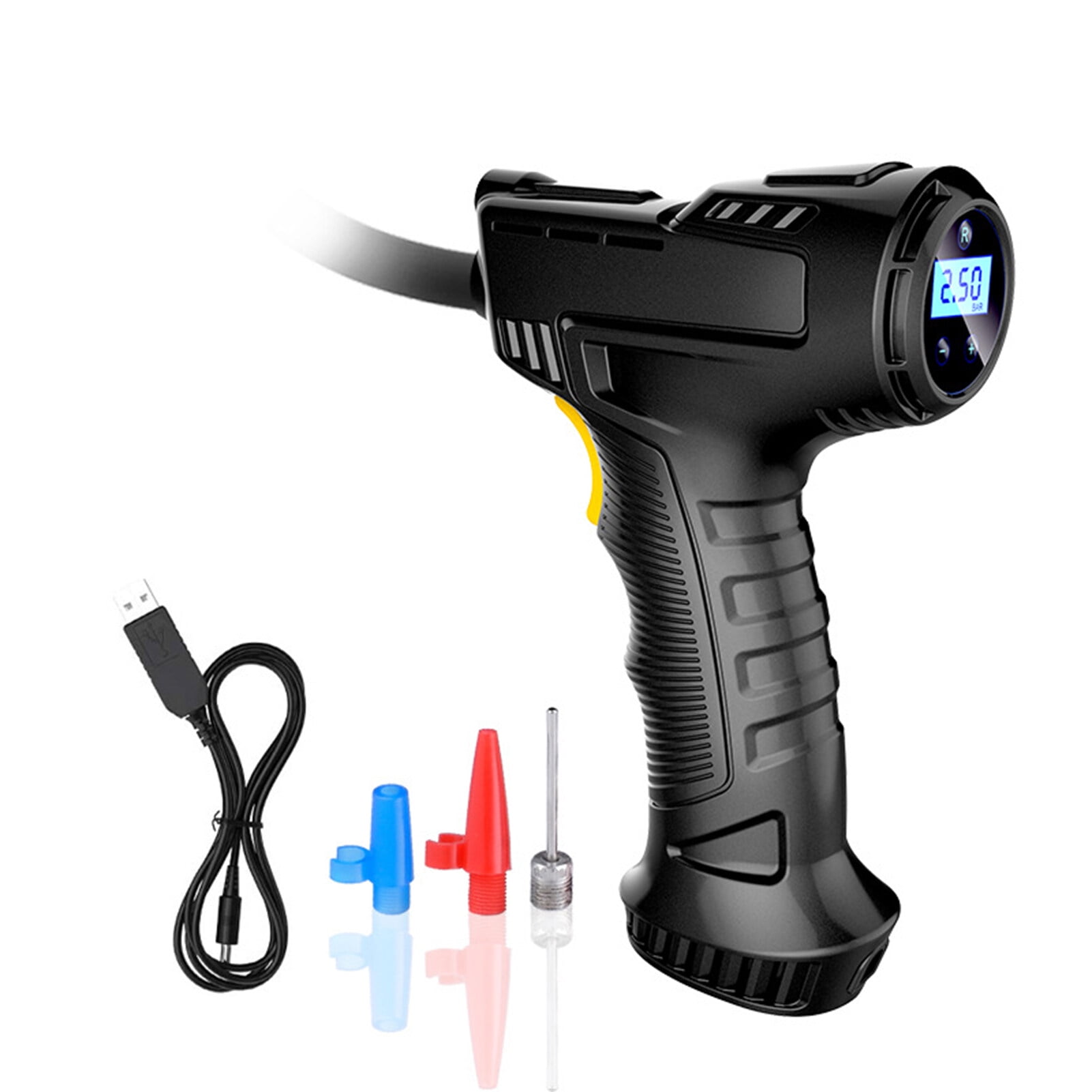 Portable Hand-held Inflatable Pump Wireless Car Air Compressor ...