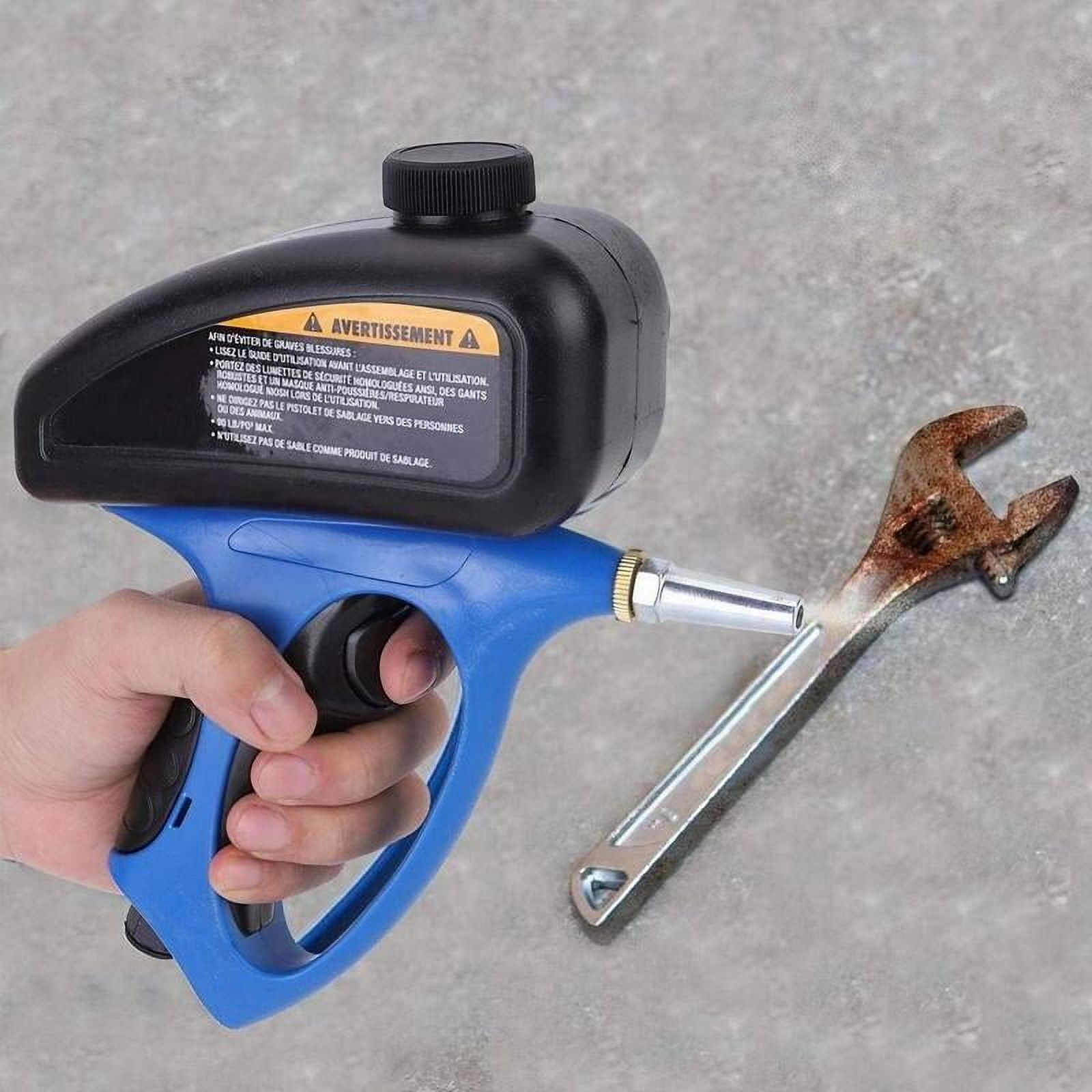 Portable Handheld Air Sandblaster, 90PSI High Pressure Air Sand Blaster ...