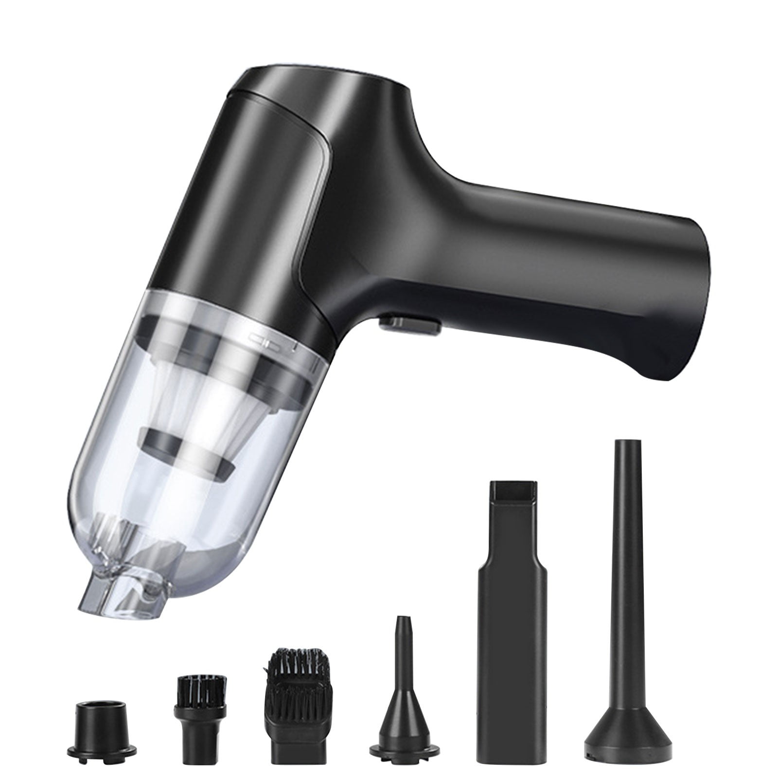 Portable Handheld Car Vacuum Cleaner with Built In Pump 4 in 1 Design ...