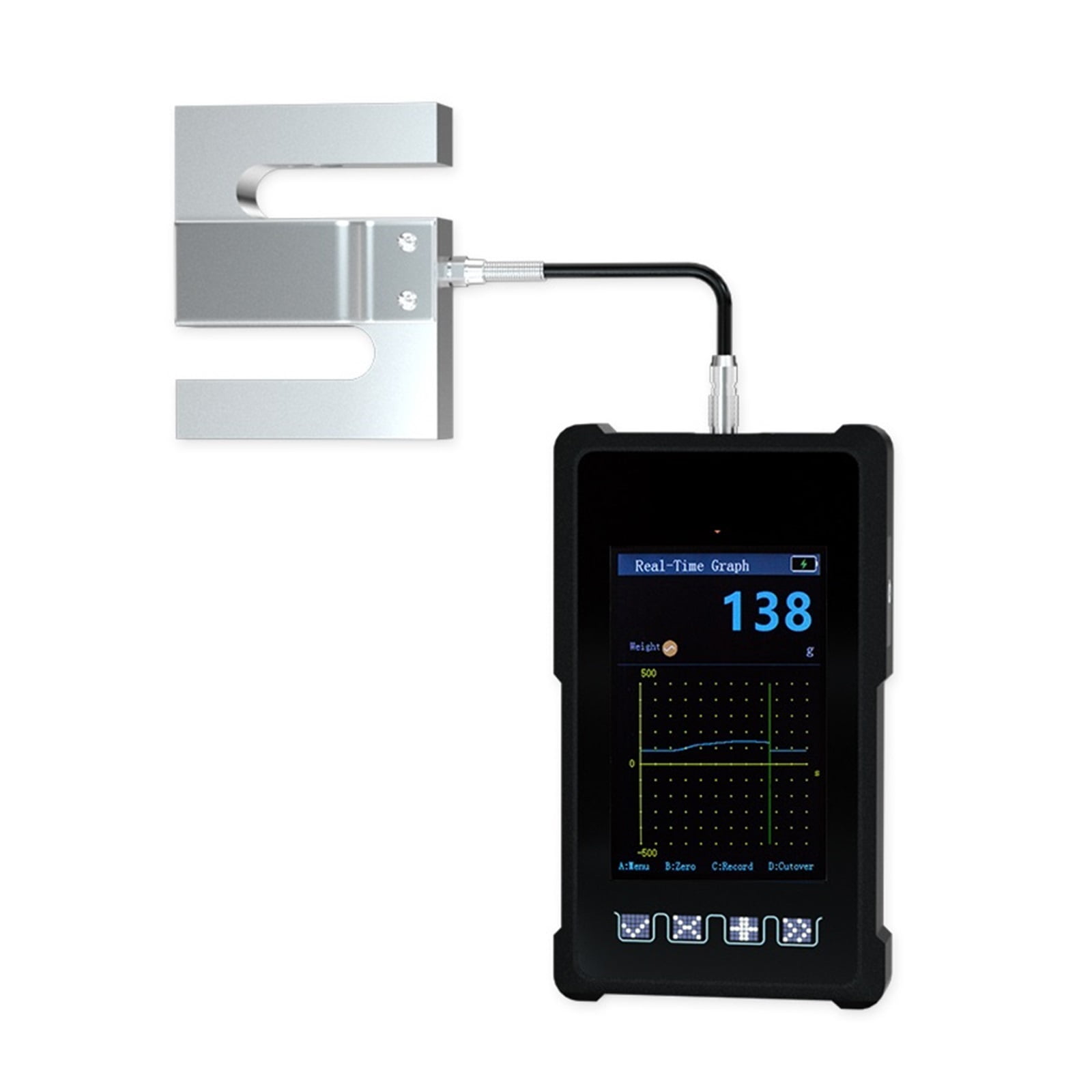 Portable Handheld Dynamometer Digital Display Industrial Grade High Acquisition Speed 2000HZ ...