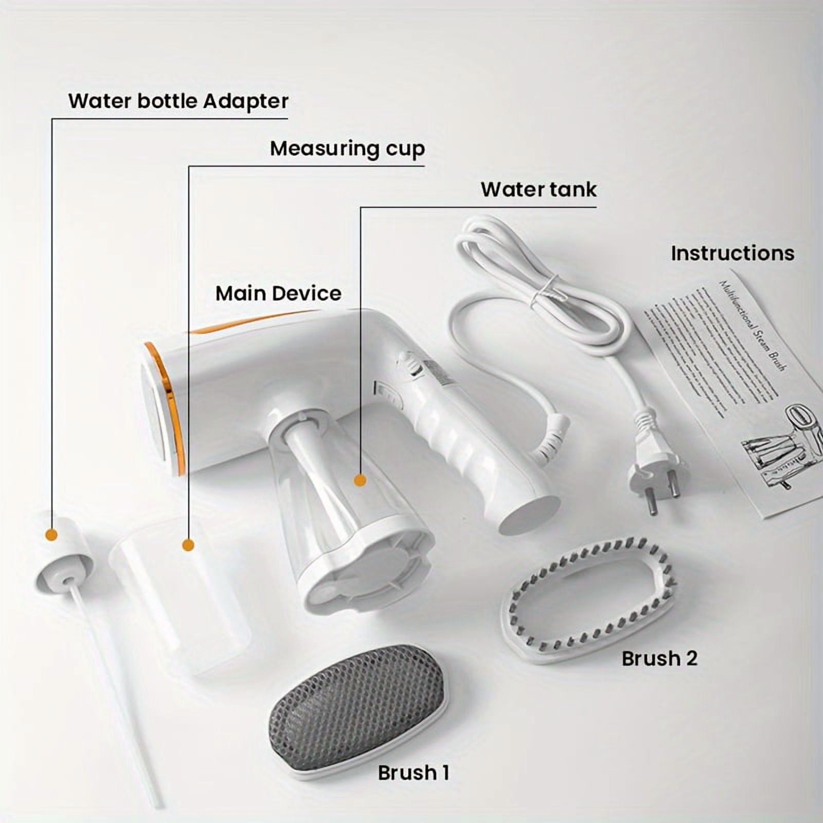 Portable Handheld Fabric Steamer 1600W Fast Heat Up Continuous Steam ...