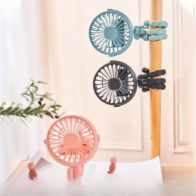 Portable Handheld Fan, 1 Count Usb Rechargeable 3 Speed Fan with ...