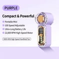 Portable Handheld Fan, 22000 RPM 100 Speeds, USB Rechargeable Mini Fan ...