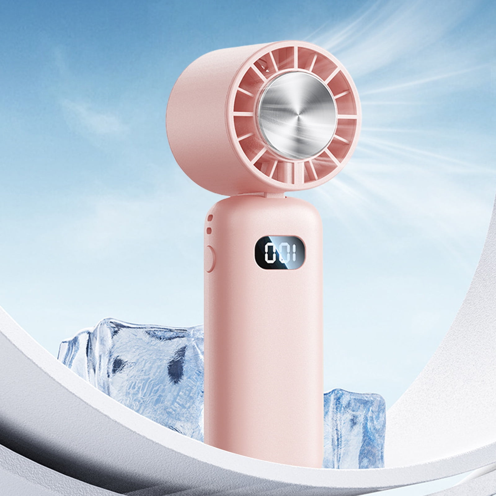 Portable Handheld Fan with 3-Speed Adjustable, High Efficiency Motor ...