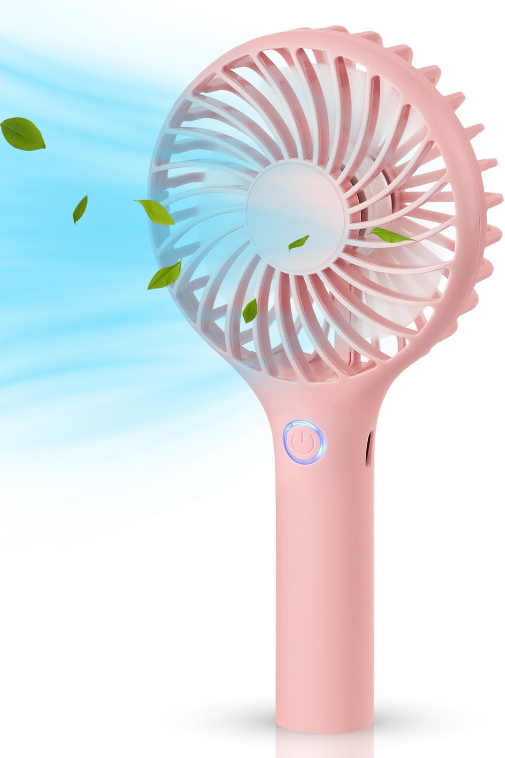 Portable Handheld Fan, 3 Speeds Mini Portable Fan, Rechargeable ...