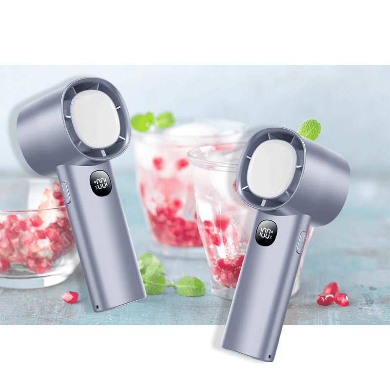 Portable Handheld Fan 5000mAh USB Rechargeable Mini Fan 10000RPM Speed ...