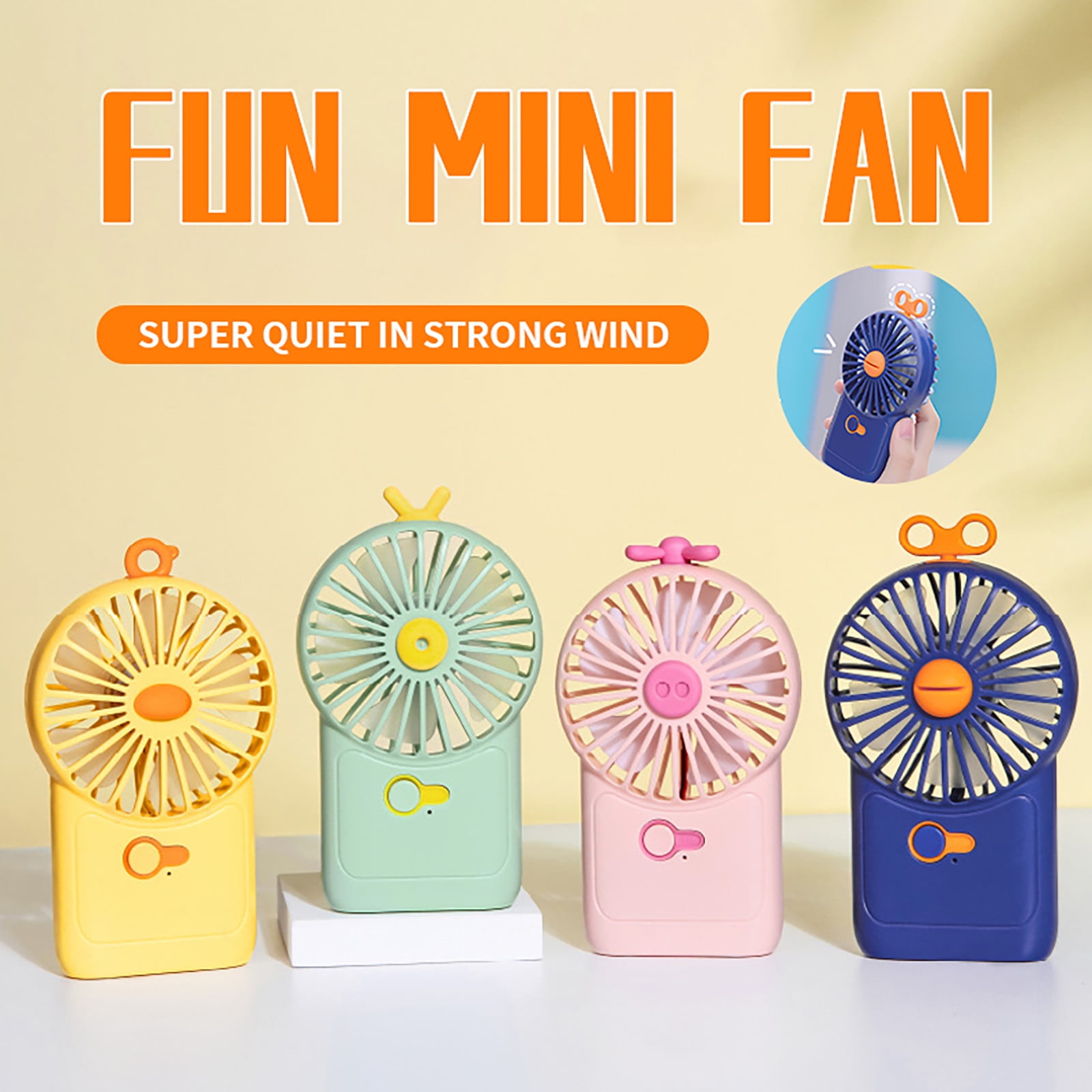 Portable Handheld Fan, Compact Desk Fan, Quiet Operation, Adjustable ...