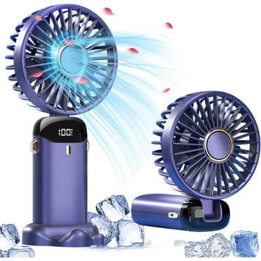 GeekAire Personal Hand-Held 5-Speed Rechargeable Mini Fan with Power ...