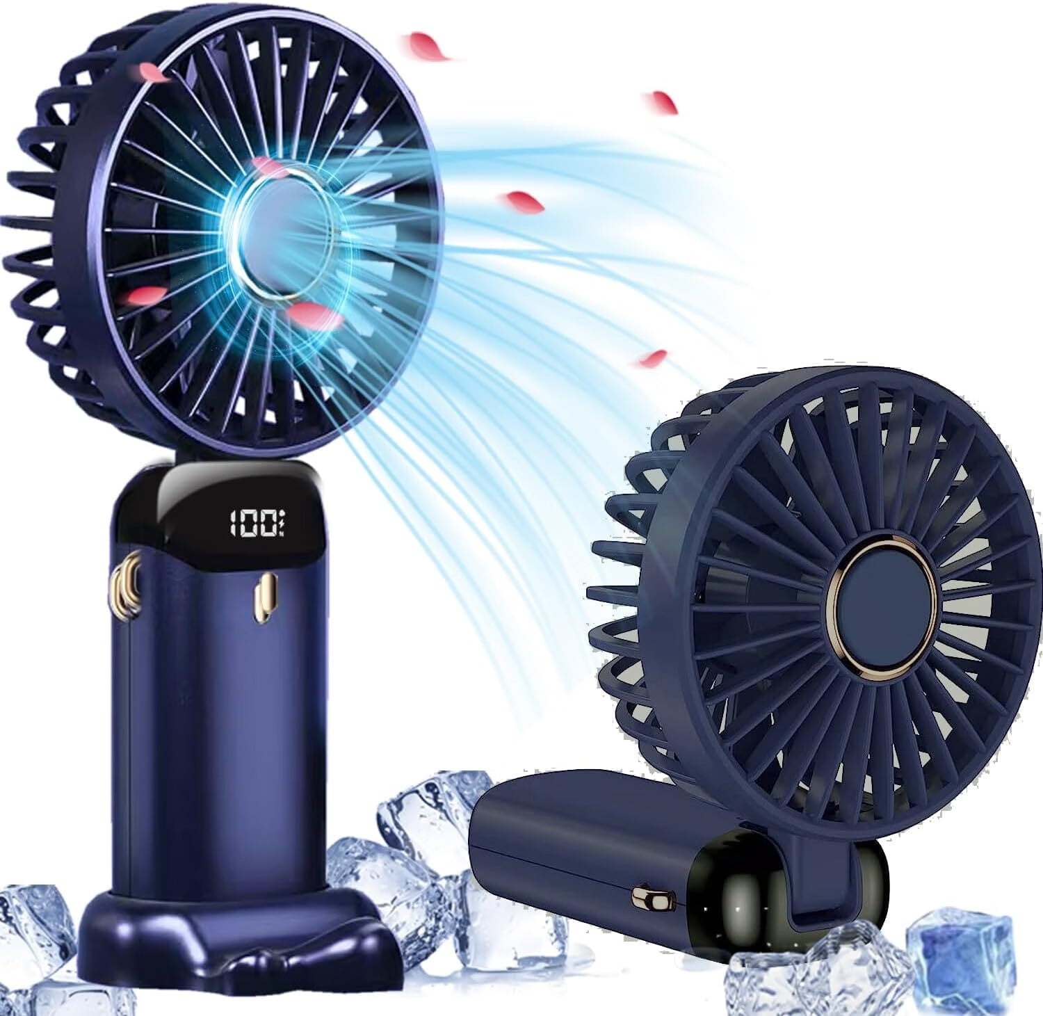 Portable Handheld Fan, Portable Fan Rechargeable, 5000mAh, 180 ...