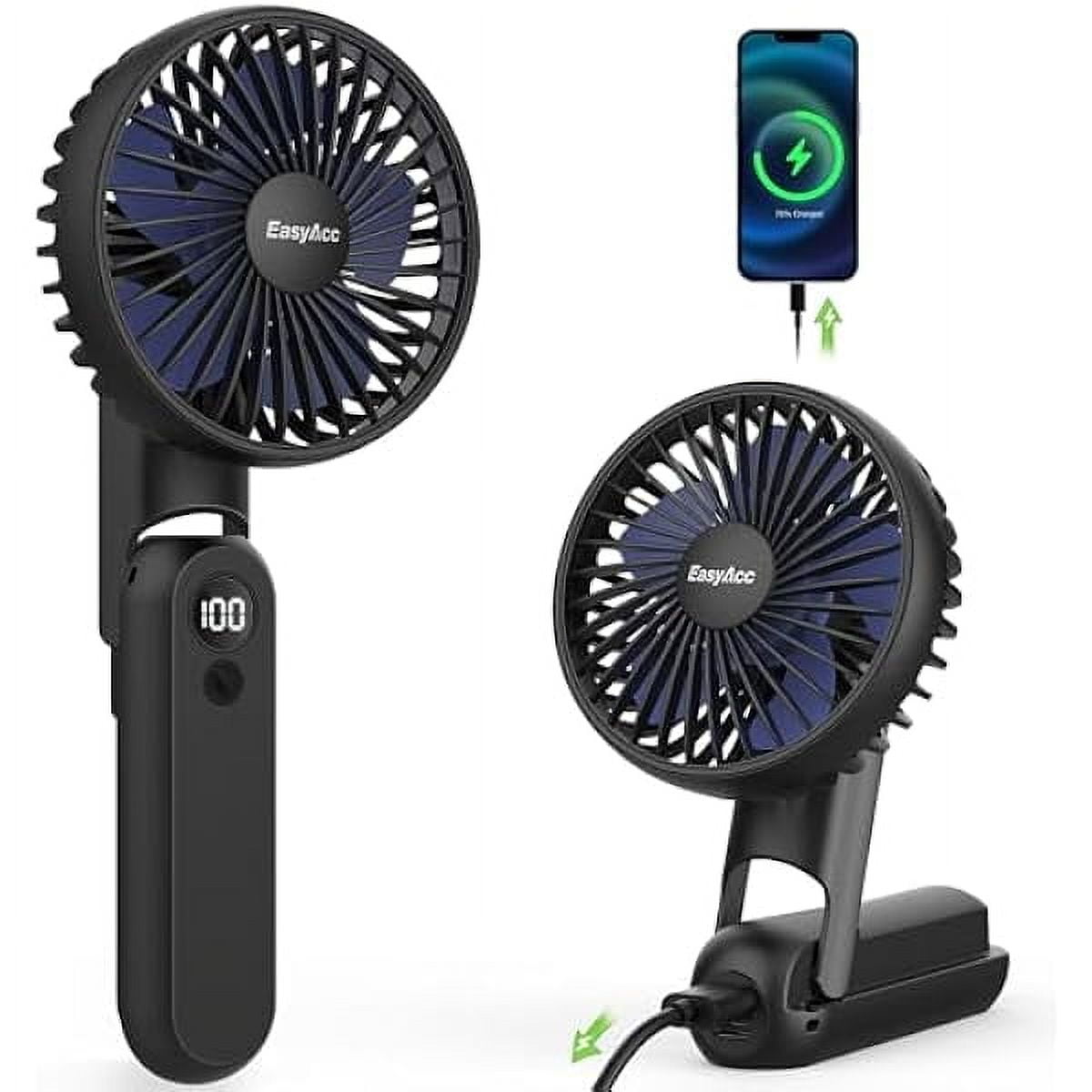 Portable Handheld Fan, Portable Fan for Travel [Ultra Quiet Powerful] 5 ...