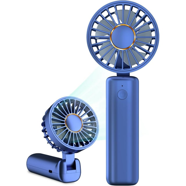Portable Handheld Travel Fan, 2000mAh, 3 Speed, USB Rechargeable, Quiet ...