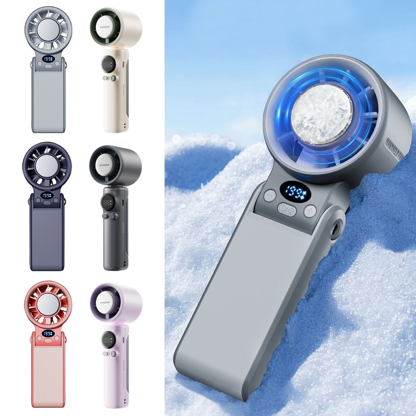 Portable Handheld Fan Mist, Mini Fan Handheld, High-Speed Turbo Cooling ...