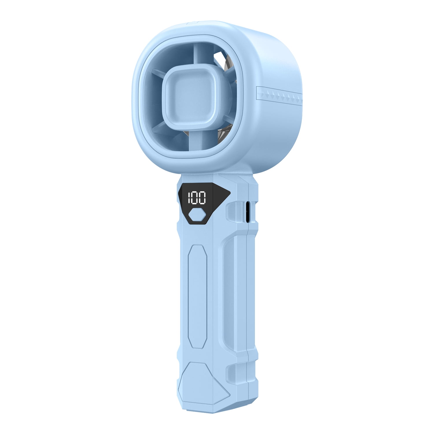Portable Handheld Fan, Personal Mini Fan with Digital Display, 3 Wind ...