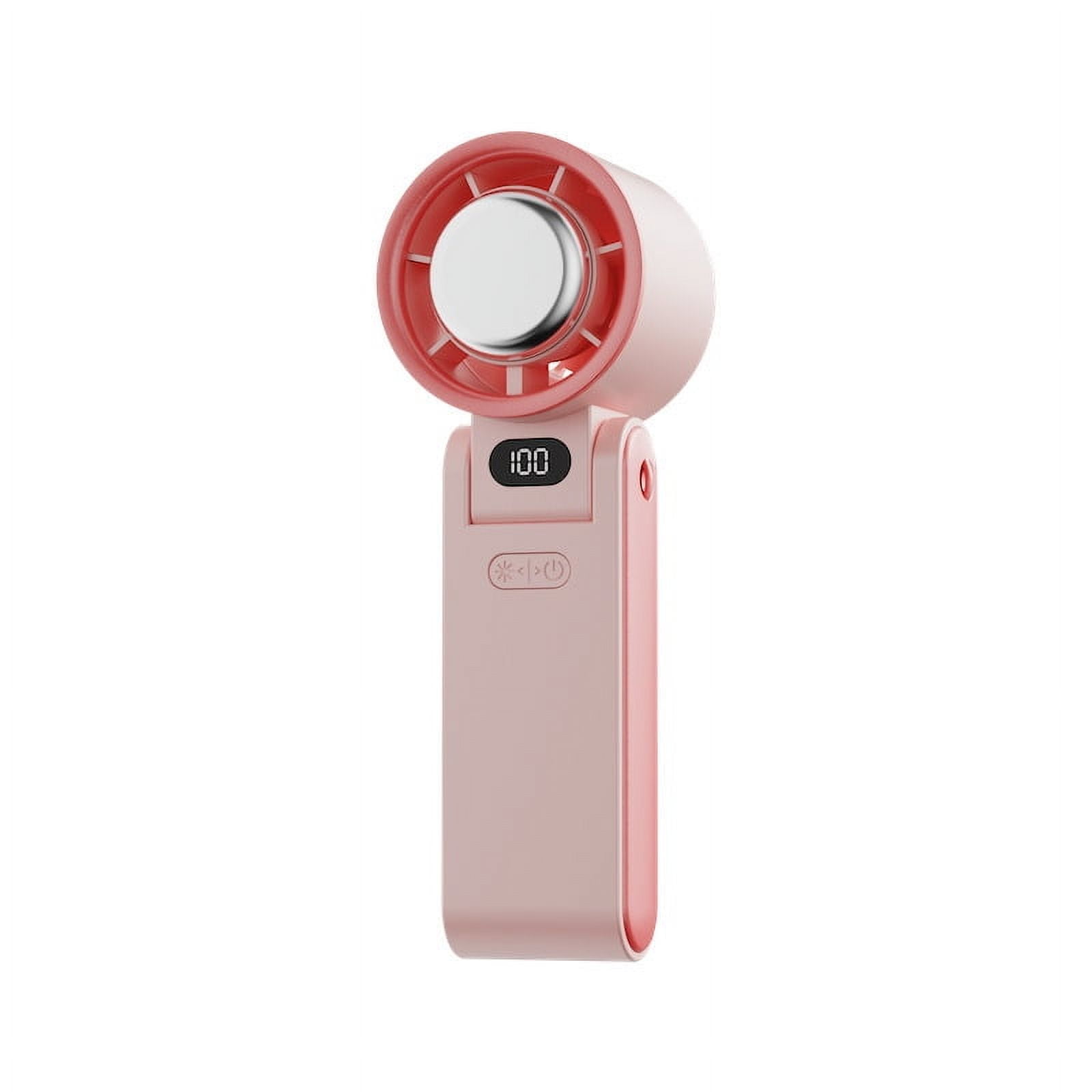 Portable Handheld Fan Rechargeable 100 Speeds Turbo Ice Cooling Fan ...