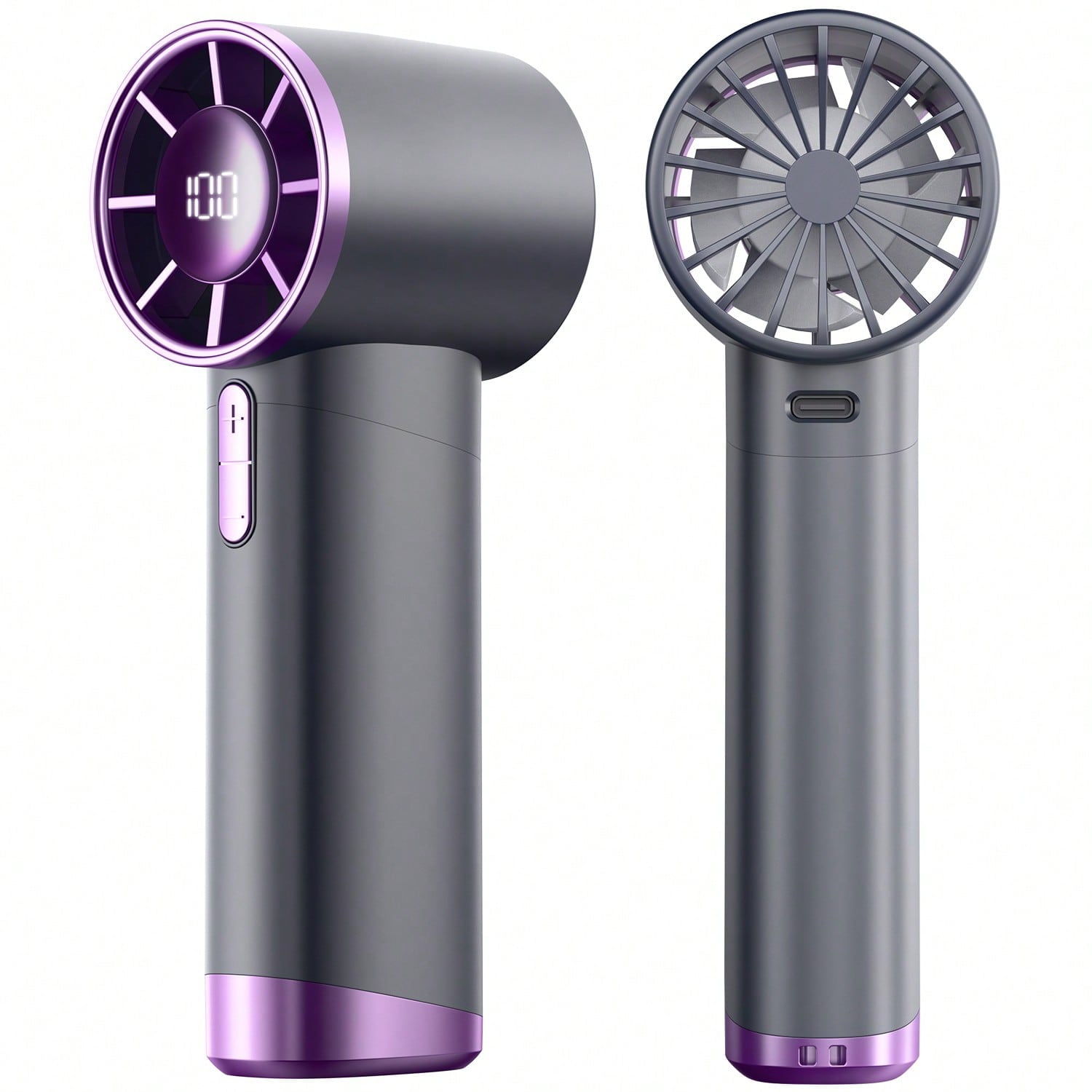 Portable Handheld Fan, Speed (1-100) Adjustable Turbo Mini Fan, 3000mAh ...