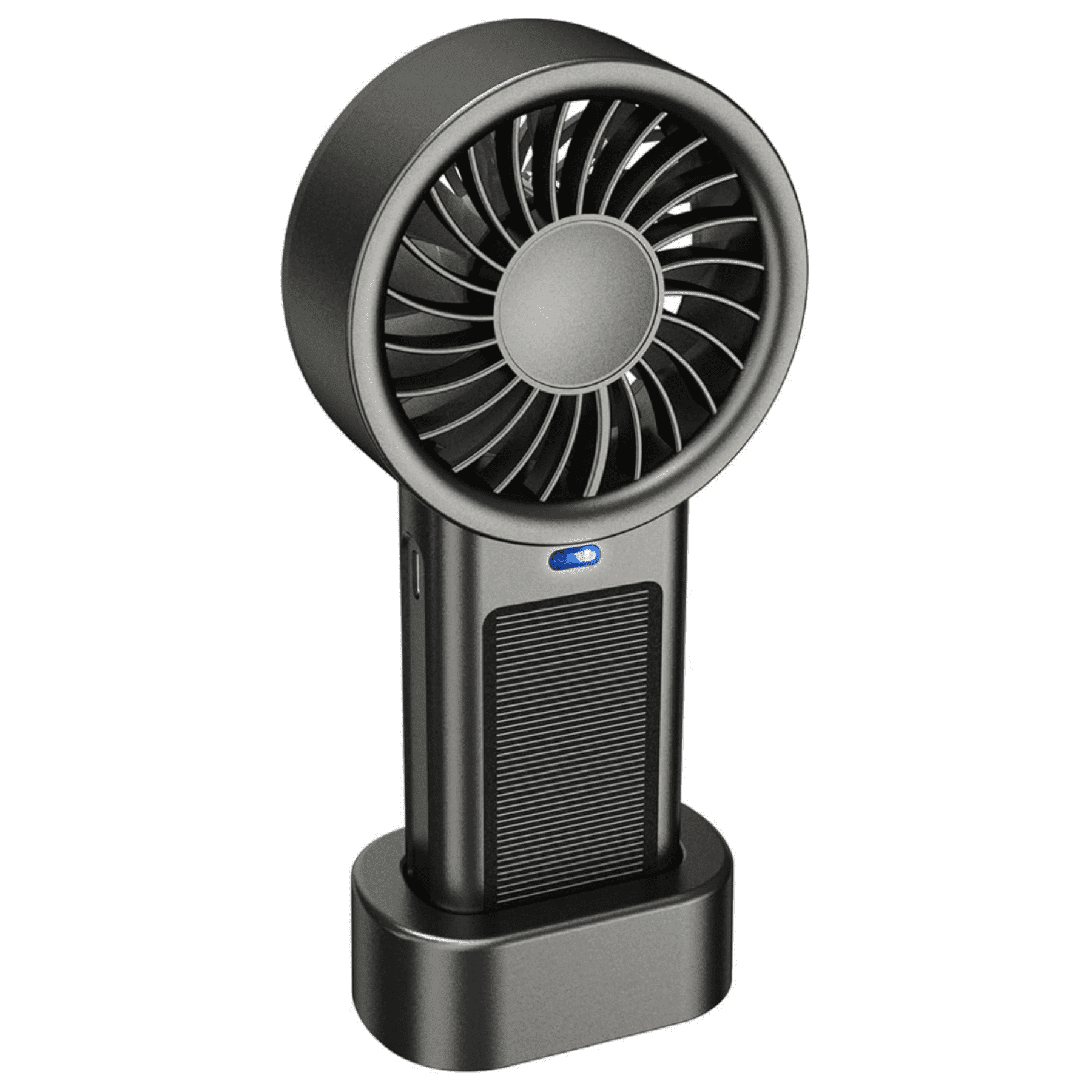 Portable Handheld Fan,USB Rechargeable Personal Fan,Small Solar Powered ...