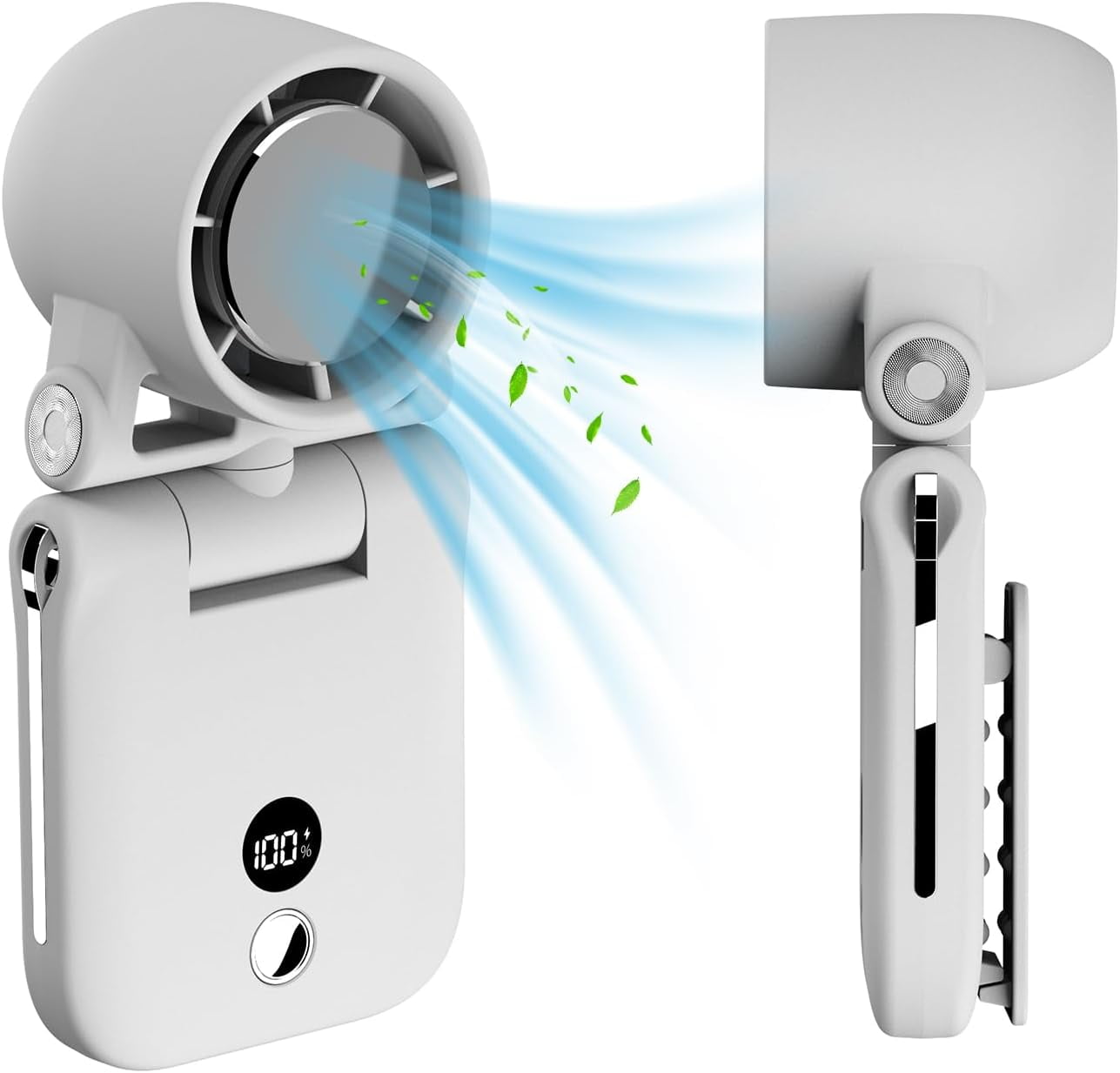 Portable Handheld Fan, Ultra High RPM Clip-on Turbo Fan Rechargeable ...