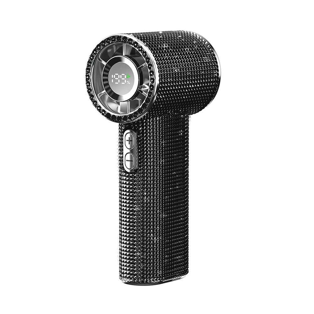 Portable Handheld Fan with LED Display, 199-Speed Stepless Control ...