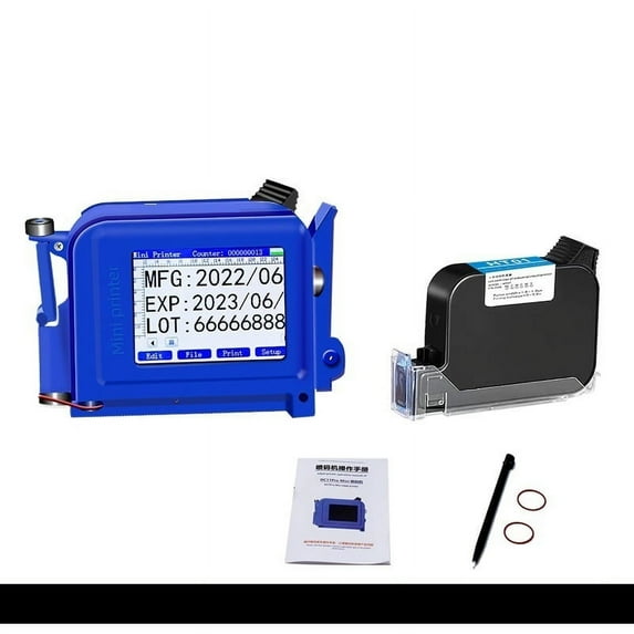 Portable Handheld Inkjet Printer, Mini Label Coding Machine, 2D Code ...
