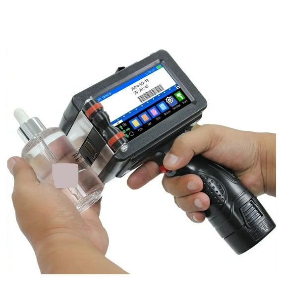 Portable Handheld Inkjet Printer with Fast-Drying Ink Text Barcode ...