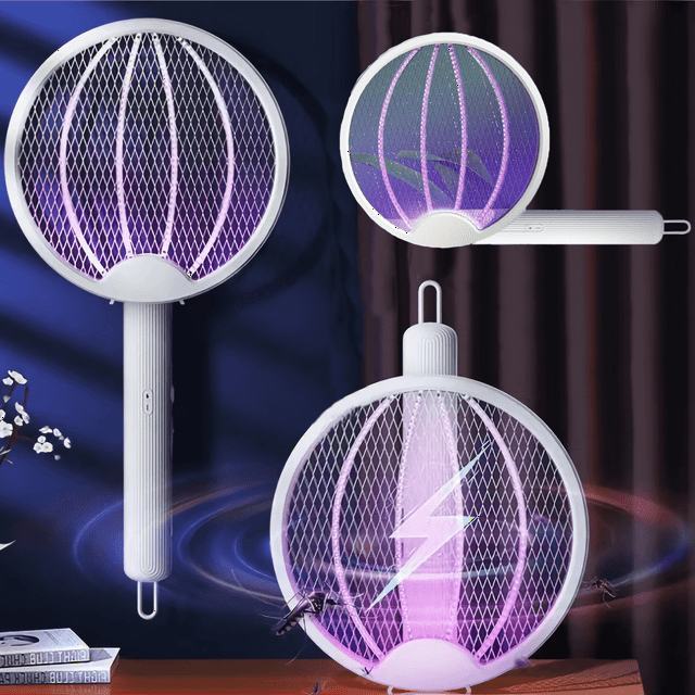 Portable Handheld Insect Killer Racket, Bug Zapper，Outdoors Electric ...