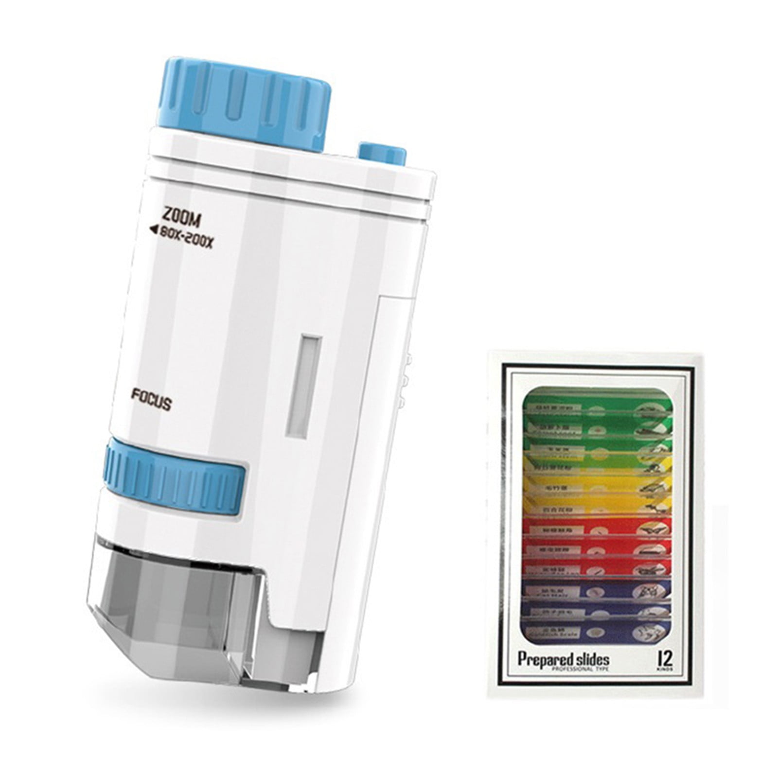 Portable Handheld Microscope For Children,200X Led Illuminated Pocket ...