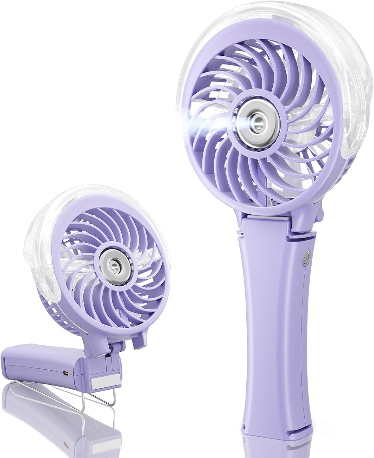 Portable Handheld Misting Fan, Rechargeable Personal Mister Fan ...