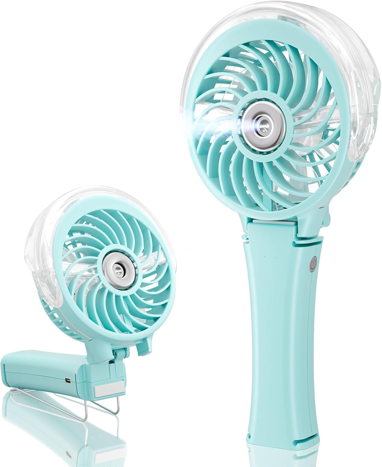 Portable Handheld Misting Fan, Rechargeable Personal Mister Fan ...