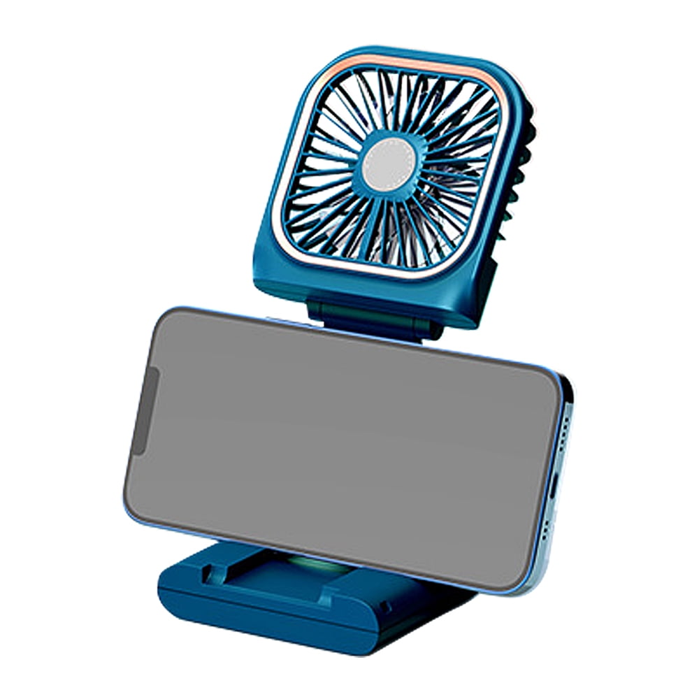 Portable Handheld Personal Necklace Fan Foldable Mini Quiet USB ...
