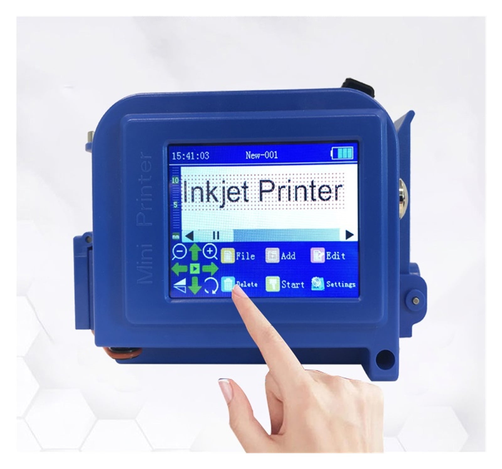 Portable Handheld Printer, Label Maker Lot Barcode Digital Mini Printer ...