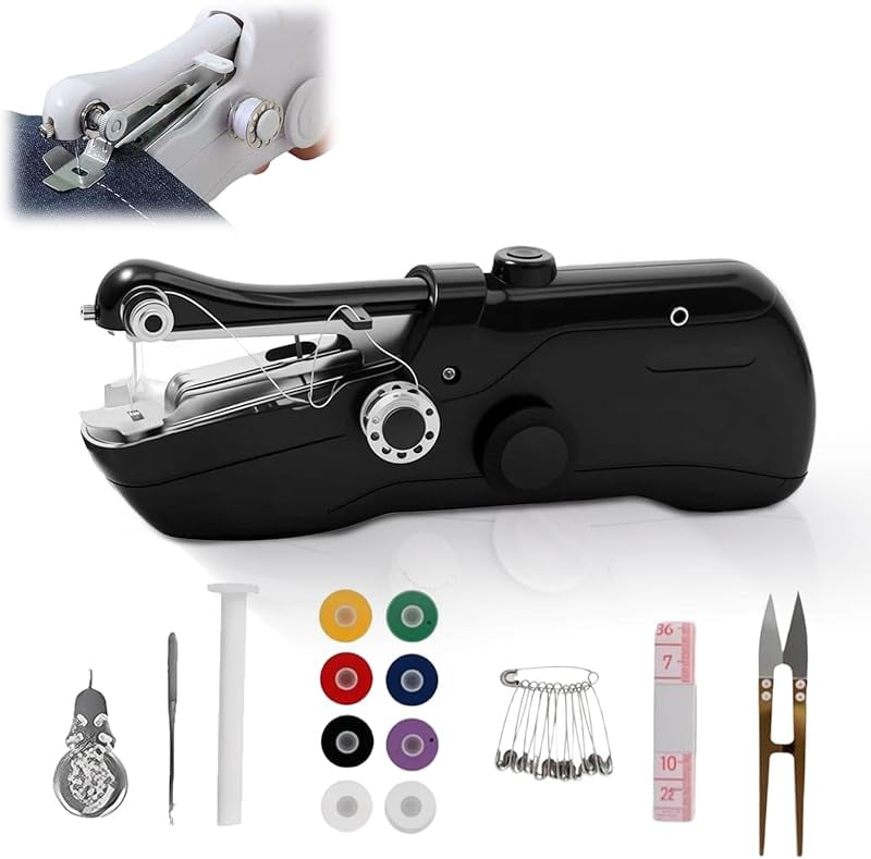 Portable Handheld Sewing Machine, Mini Sewing Machines for Clothes ...