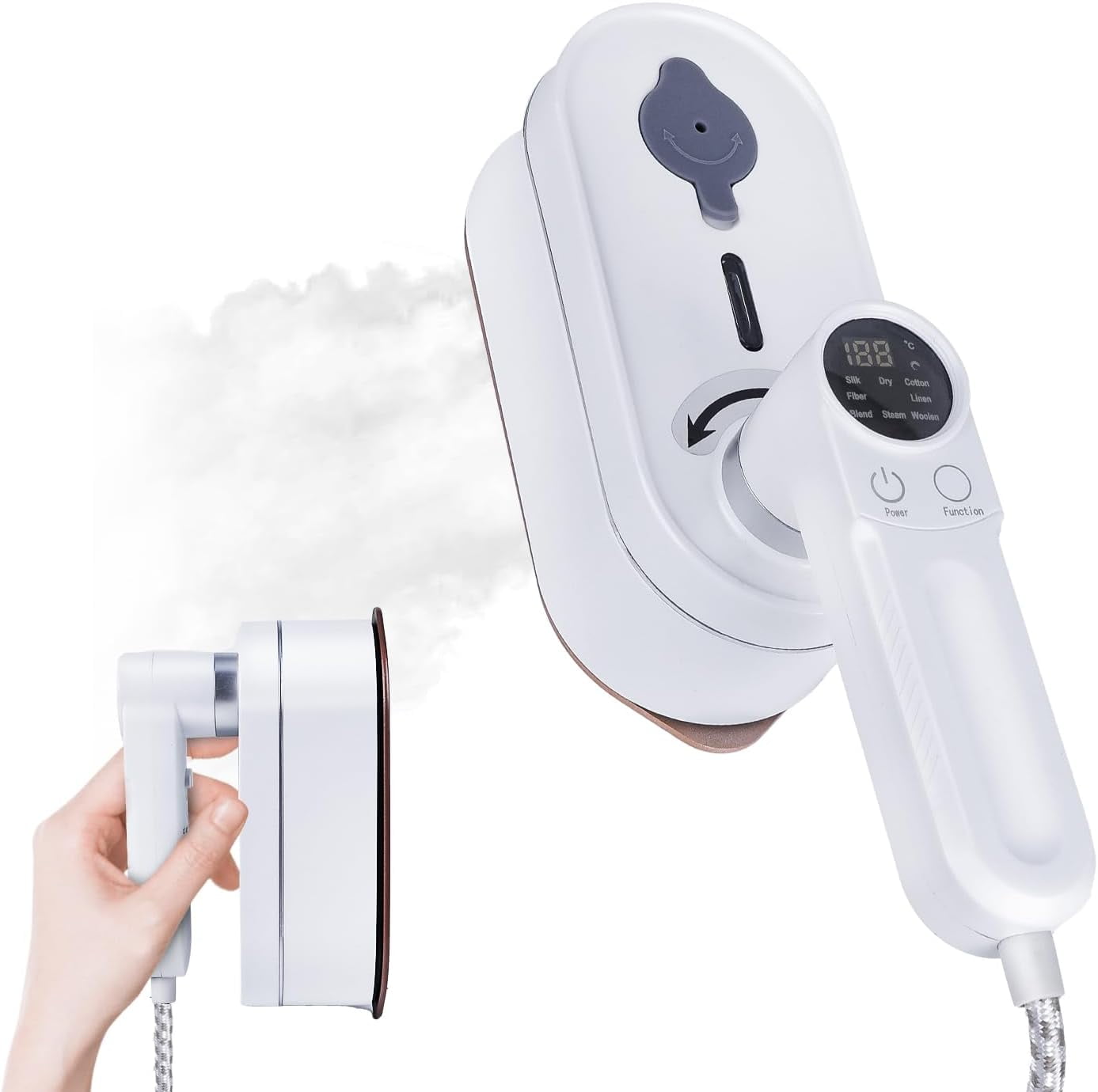 Portable Handheld Steamer for Clothes - 1200w Steamer and Iron - 15S ...