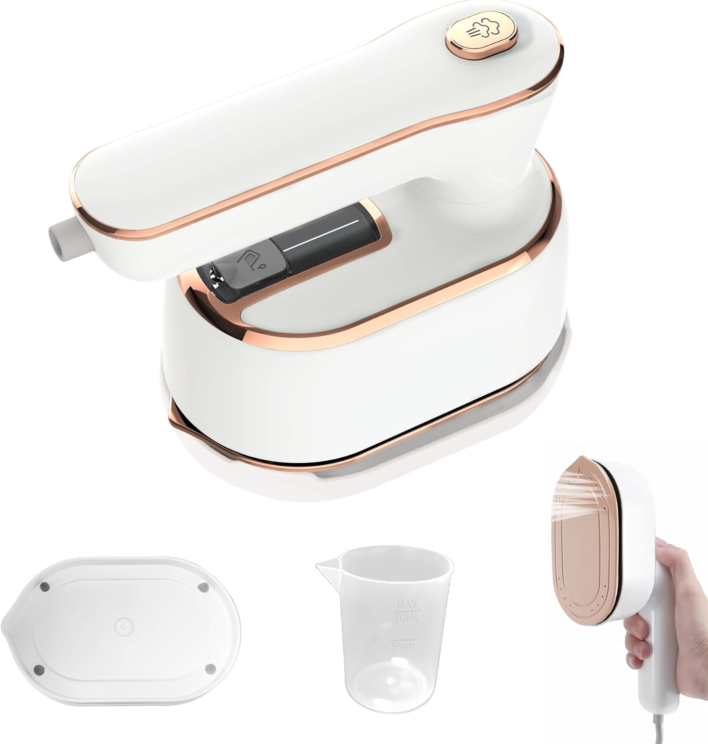 Portable Handheld Steamer for Clothes, 2-in-1 Ironing & Steaming,180 ...