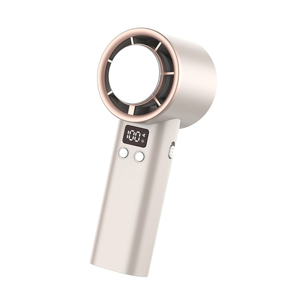 Portable Handheld Turbo Fan 100 Wind Speeds Adjustable Mini Personal ...