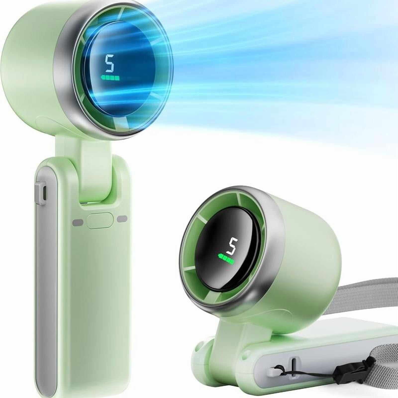 Portable Handheld Turbo Fan, 3 IN 1 Hand Fan Rechargeable with Air ...